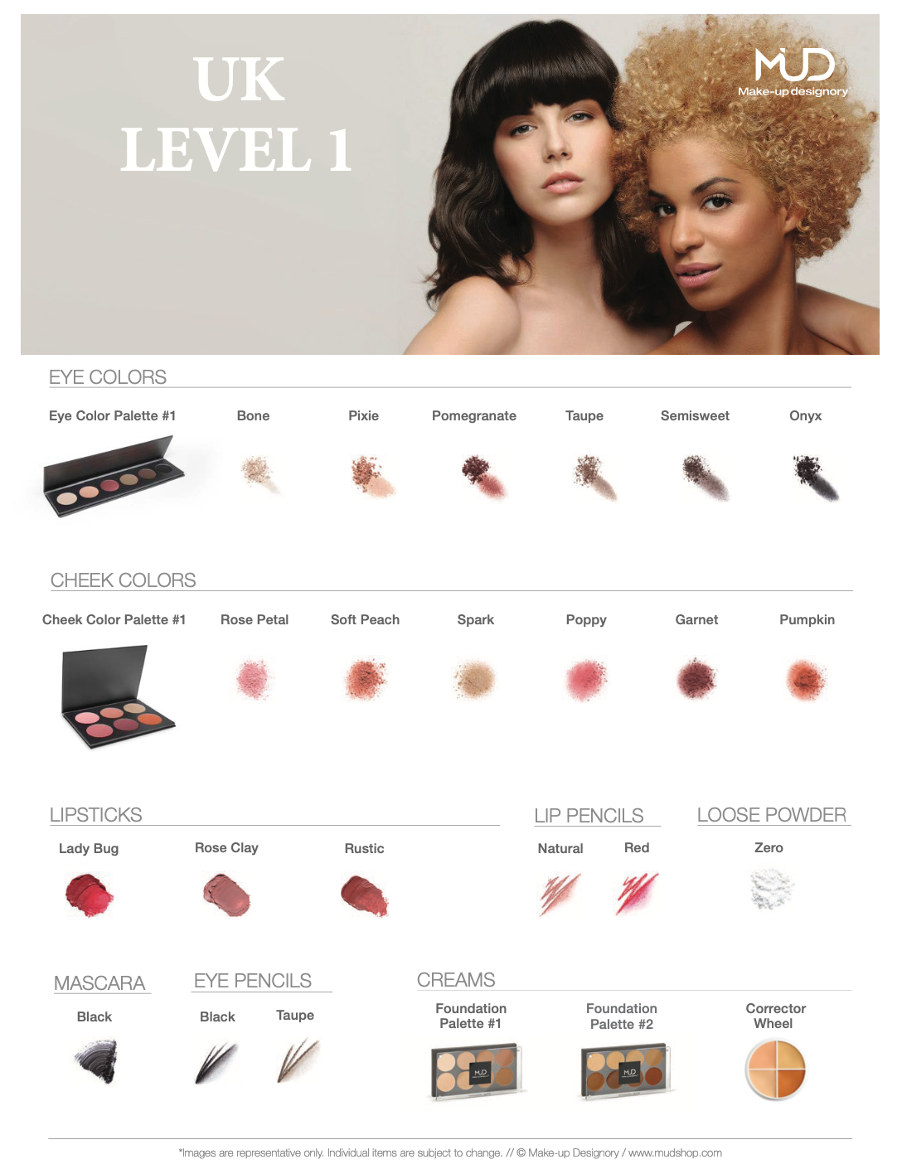 MUD Make-up Designory College Kit - Level 1 – The Makeup Armoury