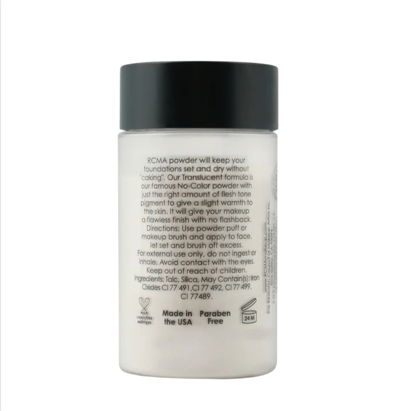 RCMA Translucent Powder 3oz The Makeup Armoury