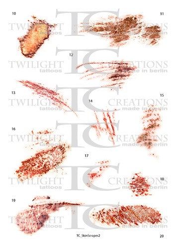 Twilight Creations FX Tattoos - Skin Scrapes 2 – The Makeup Armoury