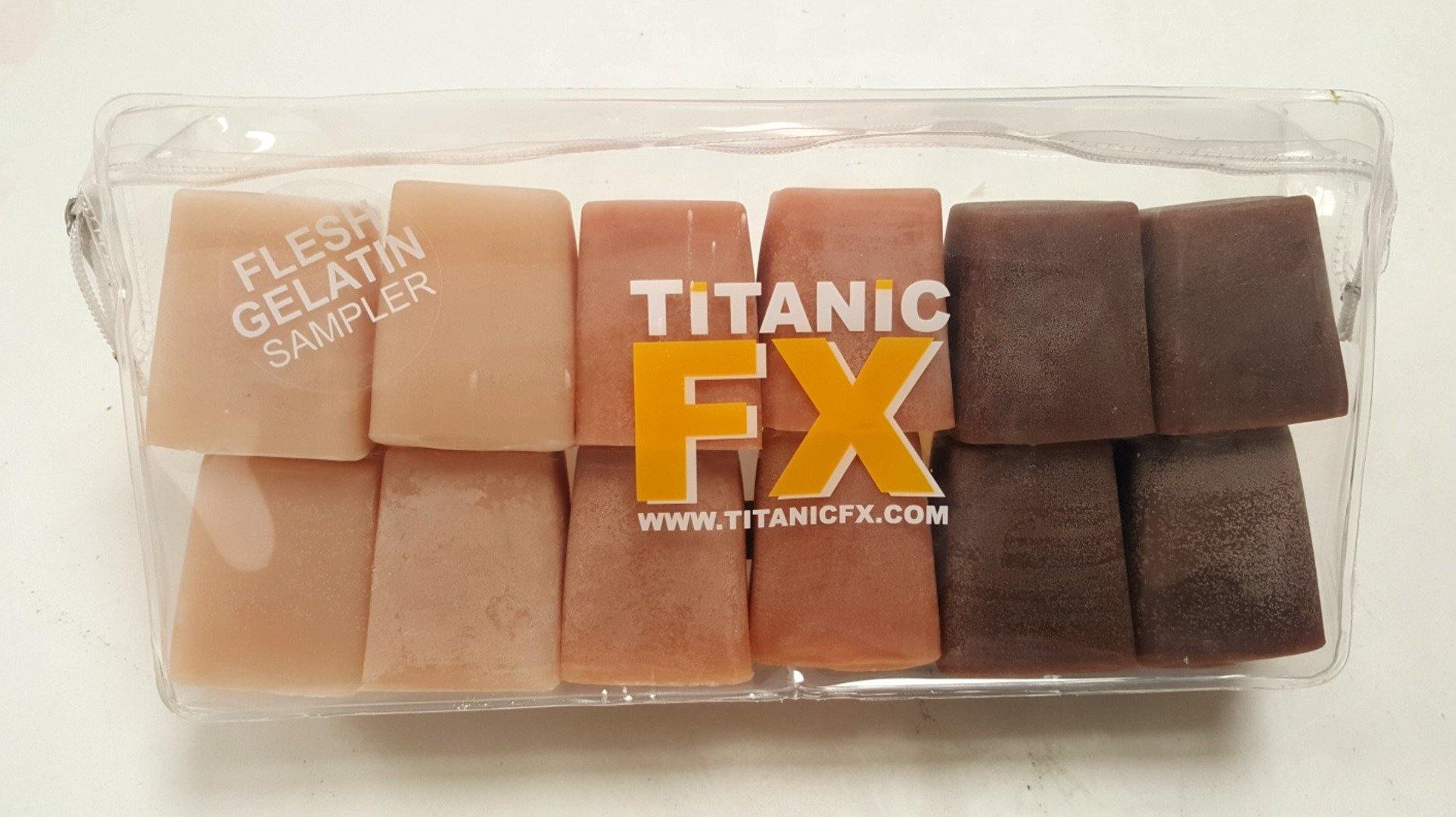 Titanic FX Prosthetic Gelatin - Flesh Tone Sample Pack - Includes Ligh – The Makeup Armoury